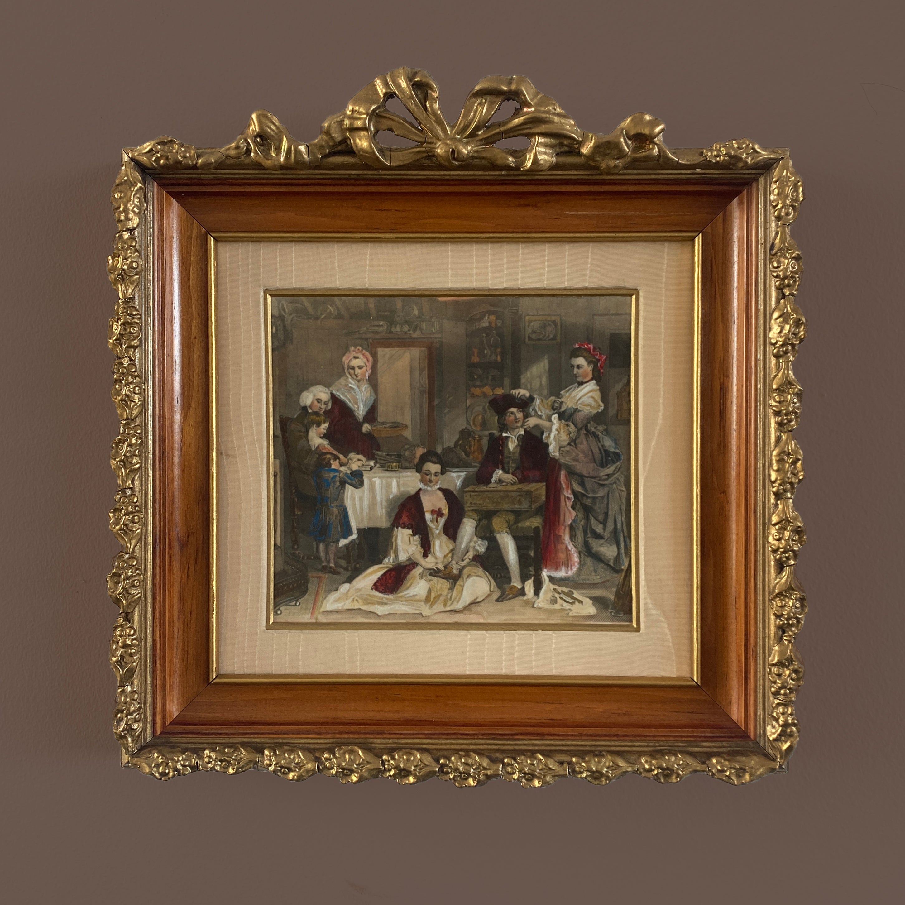 Hand-coloured engraving after Daniel Maclise – Collection of Things